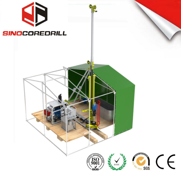 300M Depth Portable Core Drill Rig Lightweight Design And Kubota Engine