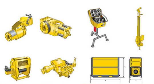 Rotation Unit Core Drilling Rig Diamec 232 Used For Narrow Spaces