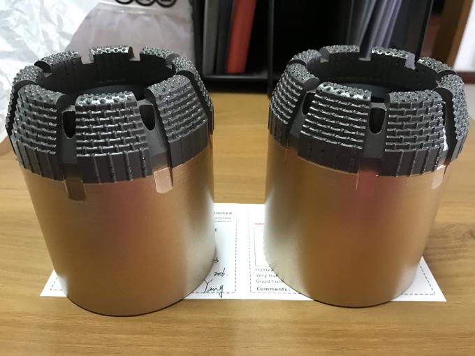 Face Discharge Step Natural Diamond Core Bit HQ3 Surface Set Drill Bits
