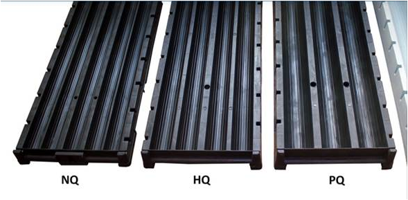 Plastic Core Box Core Tray For Core Sample New Material BQ NQ HQ PQ Size