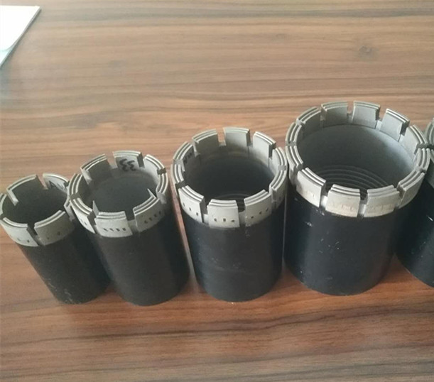 BW NW HW PW Impregnated Diamond Casing Shoe Bit Crown Type 8mm