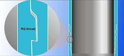 10 Feet NRQ HRQ Wireline Drill Rod Consistent Concentricity For Rock ...