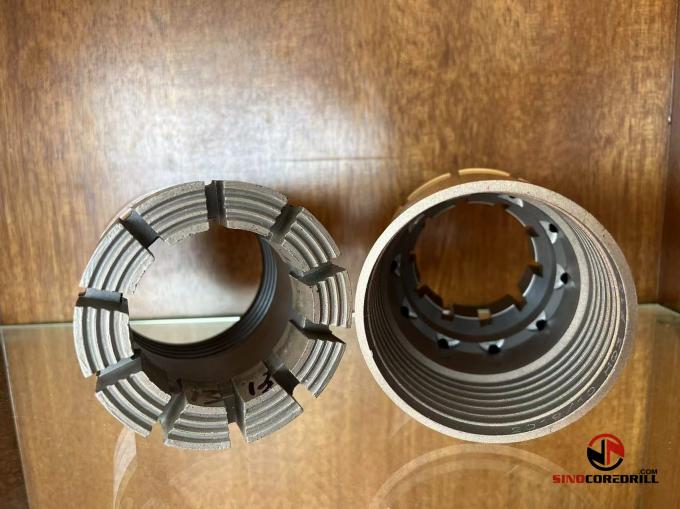 Wireline Triple Tube NQ3 HQ3 Imp Diamond Core Bits With Face Discharge